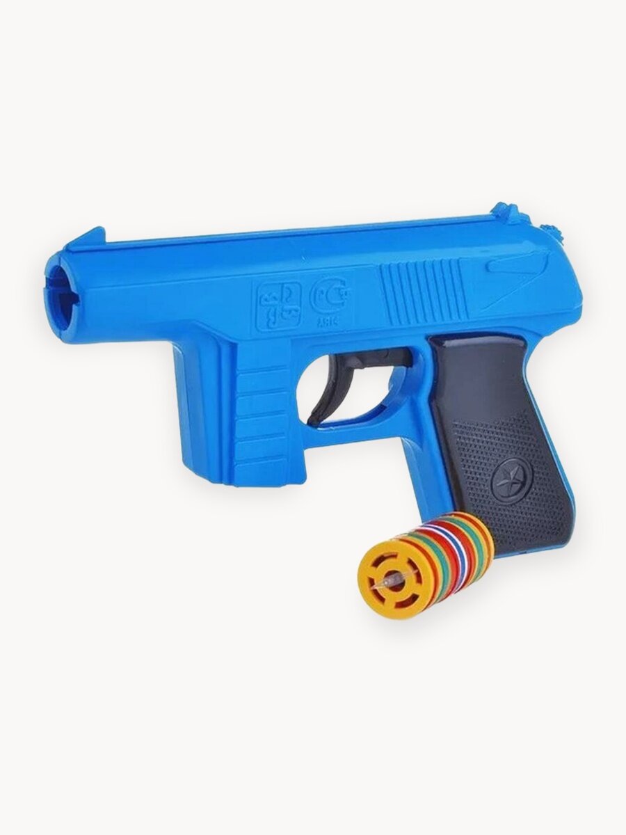 Пистолет форма, с дисковыми пулями, для мальчиков, 13+ лет, пластик, 30 дисков