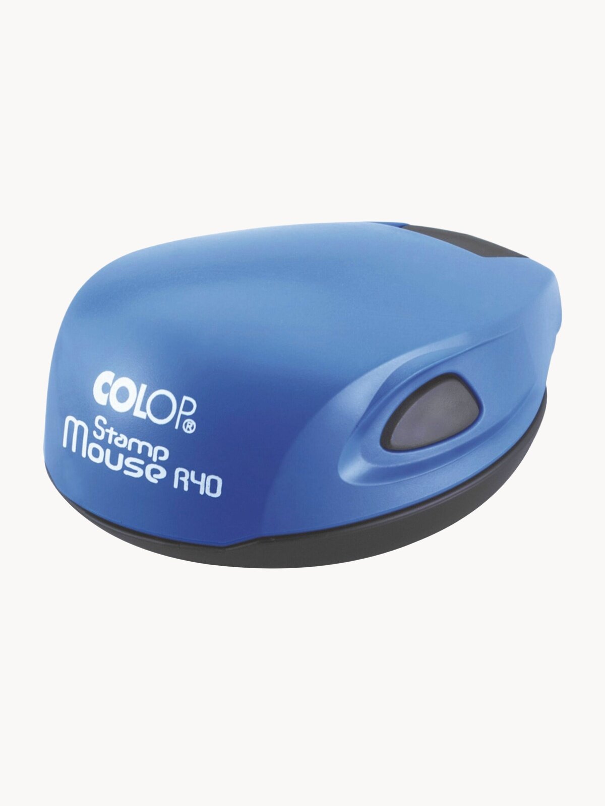 STAMP MOUSE R 40 синий Оснастка для круглой печати карманная пластиковая