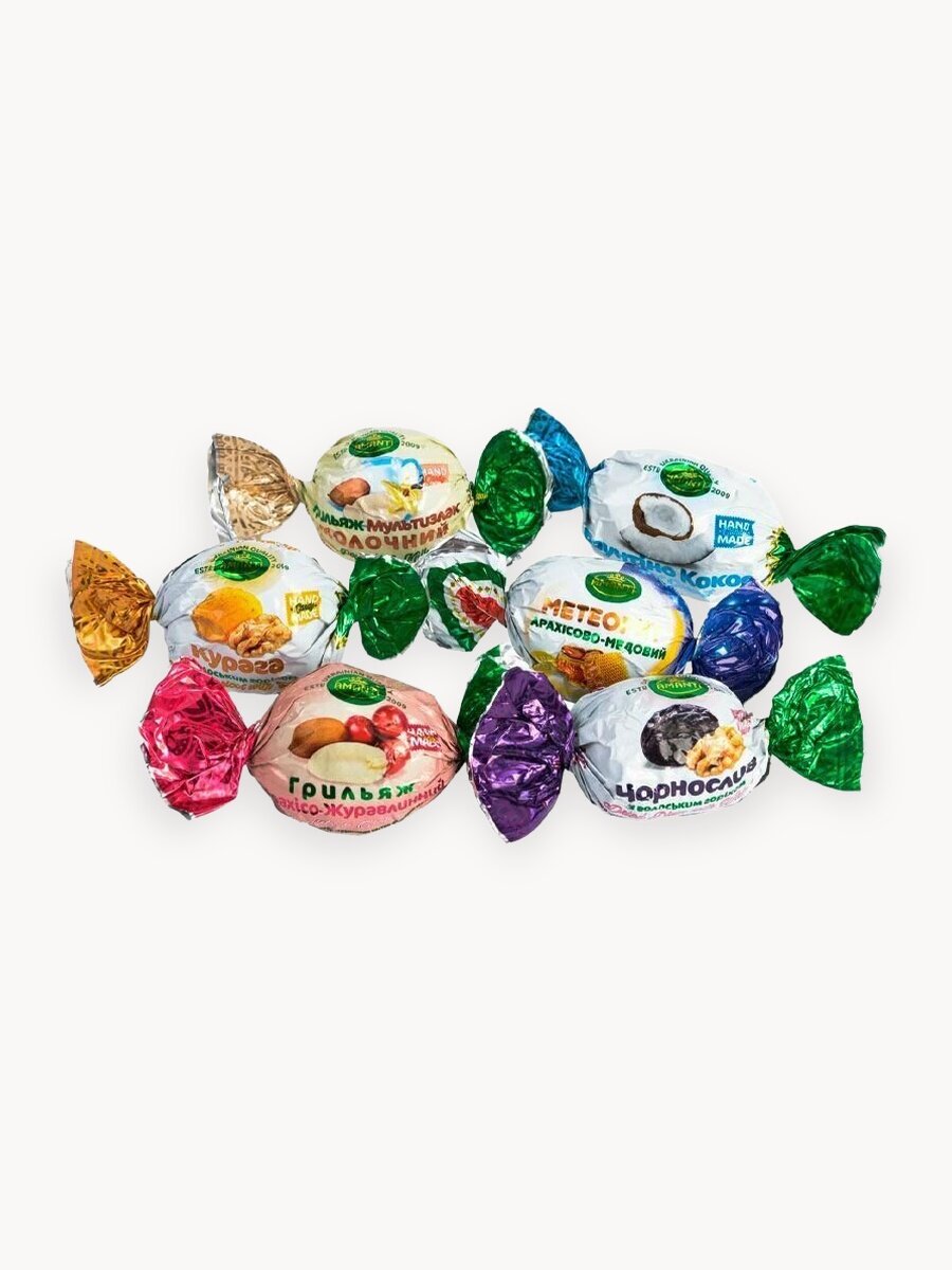 Конфеты глазированные "Ассорти" 1кг, Конфеты Amavel