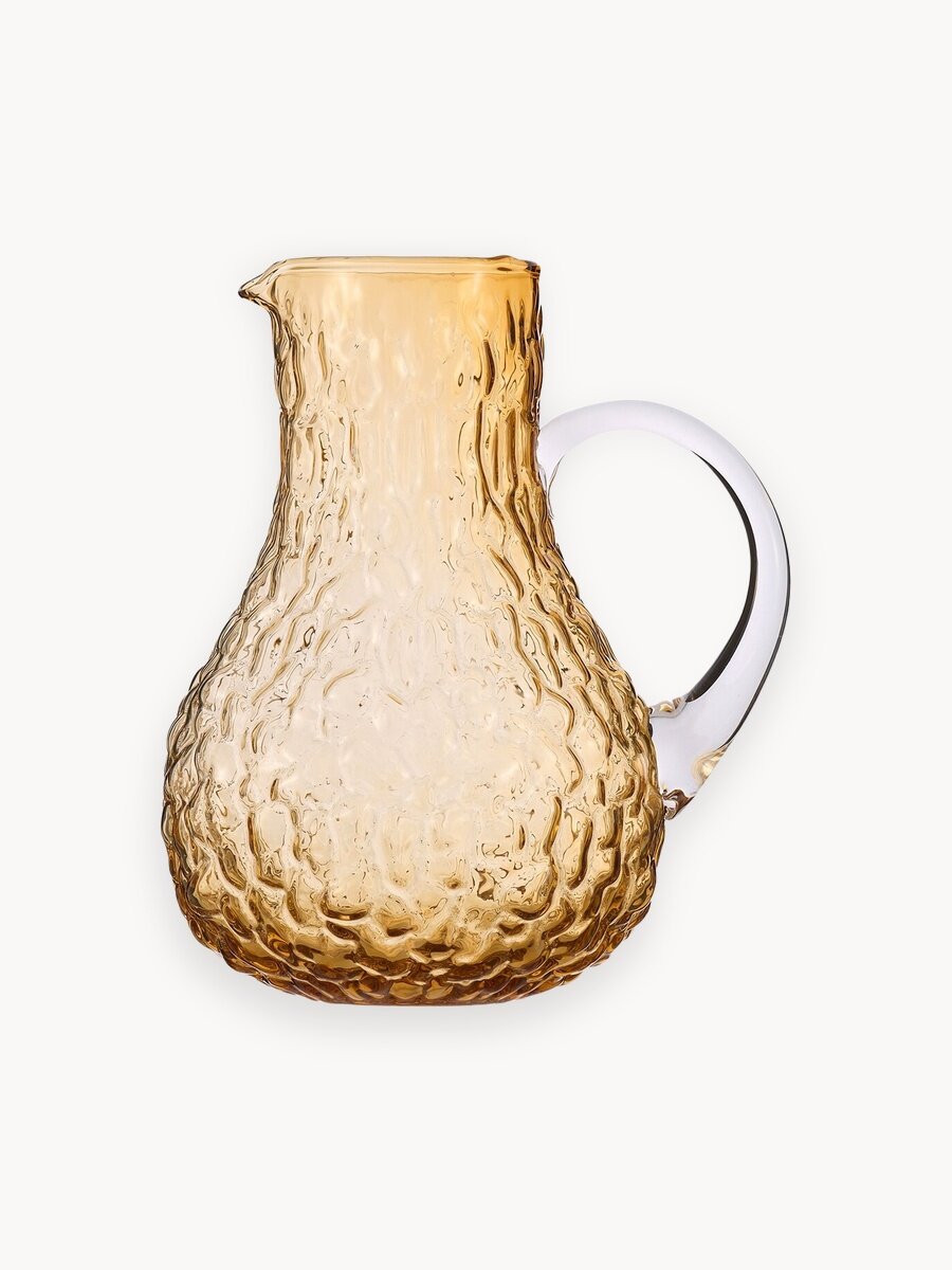 Кувшин Gipfel Lars 52595, объем 2 л, 9x18.5x22.5 см, стекло, янтарный