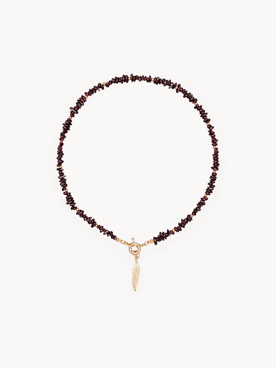 Колье, гранат