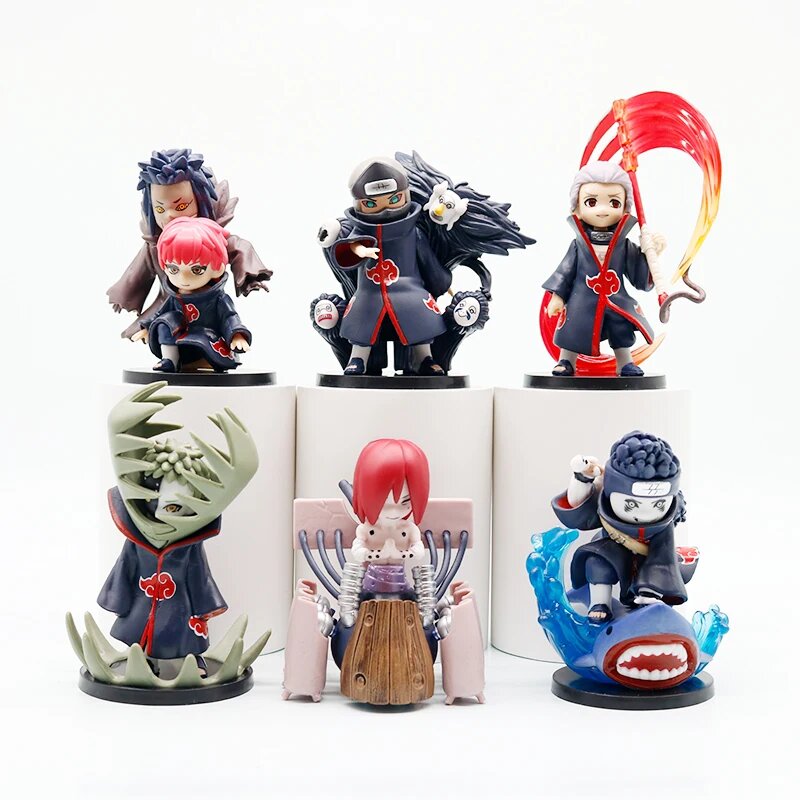 Фигурка Bandai Naruto Shippuden Akatsuki Series 6pcs no box