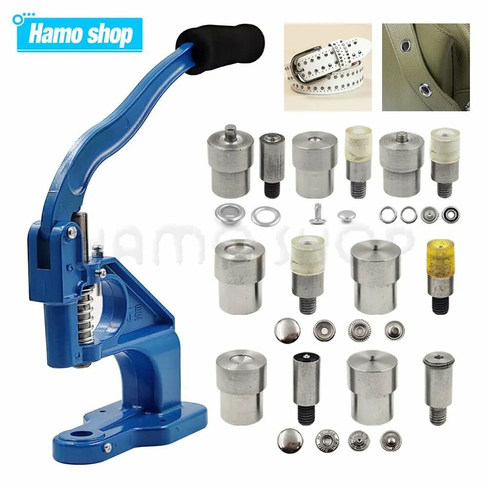 Пресс с Насадка (матрица/пуансон) для установки кнопок, Переходник к насадке для обтяжки пуговиц Для кожаных ремесел, ковбоев и одежды