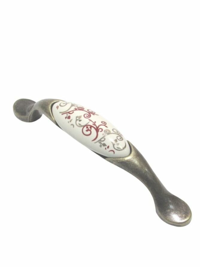 Ручка-скоба Brante Н0032430, металлическая, керамическая, 96 мм