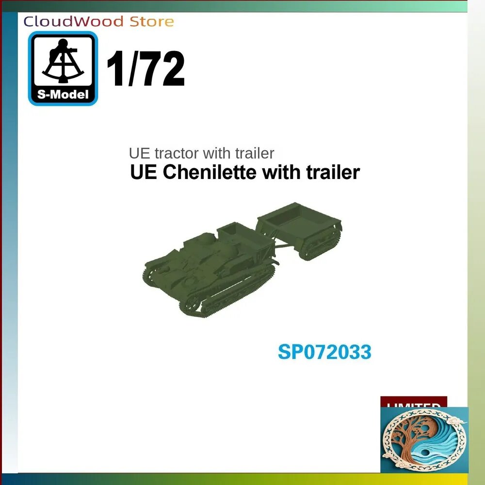 S-model SP072033 1/72 UE Chenilette с трейлером (1pcs) 3D-печать Модель для сборки