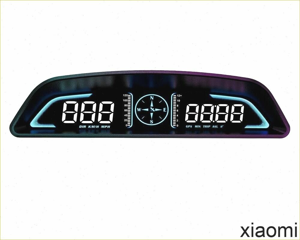 Бортовой компьютер HUD G3 — универсальный цифровой GPS-спидометр с компасом и автоматической регулировкой яркости