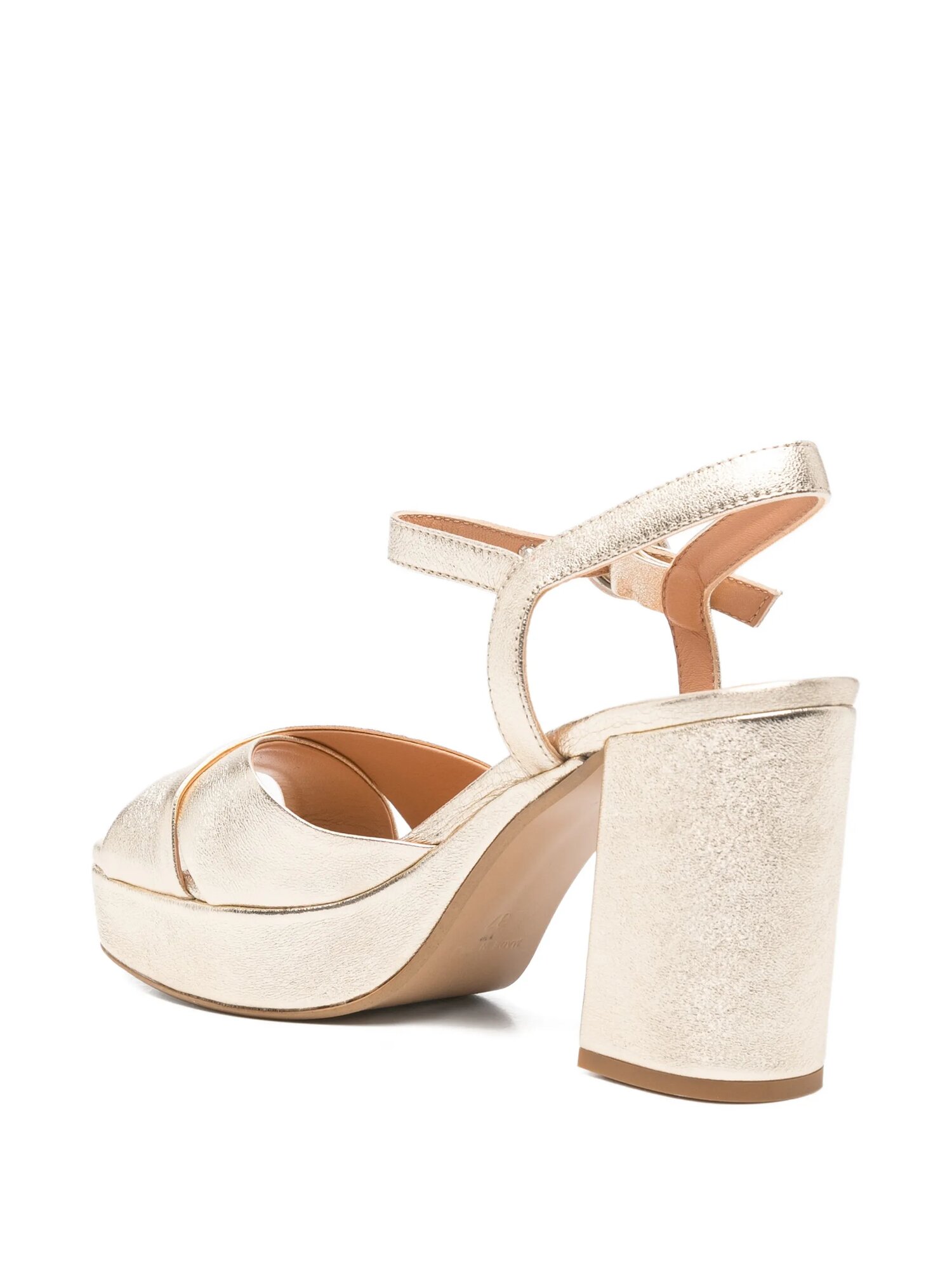Босоножки Julie Dee Platform-heel crossover-strap sandals, размер 37, gold — фото 1