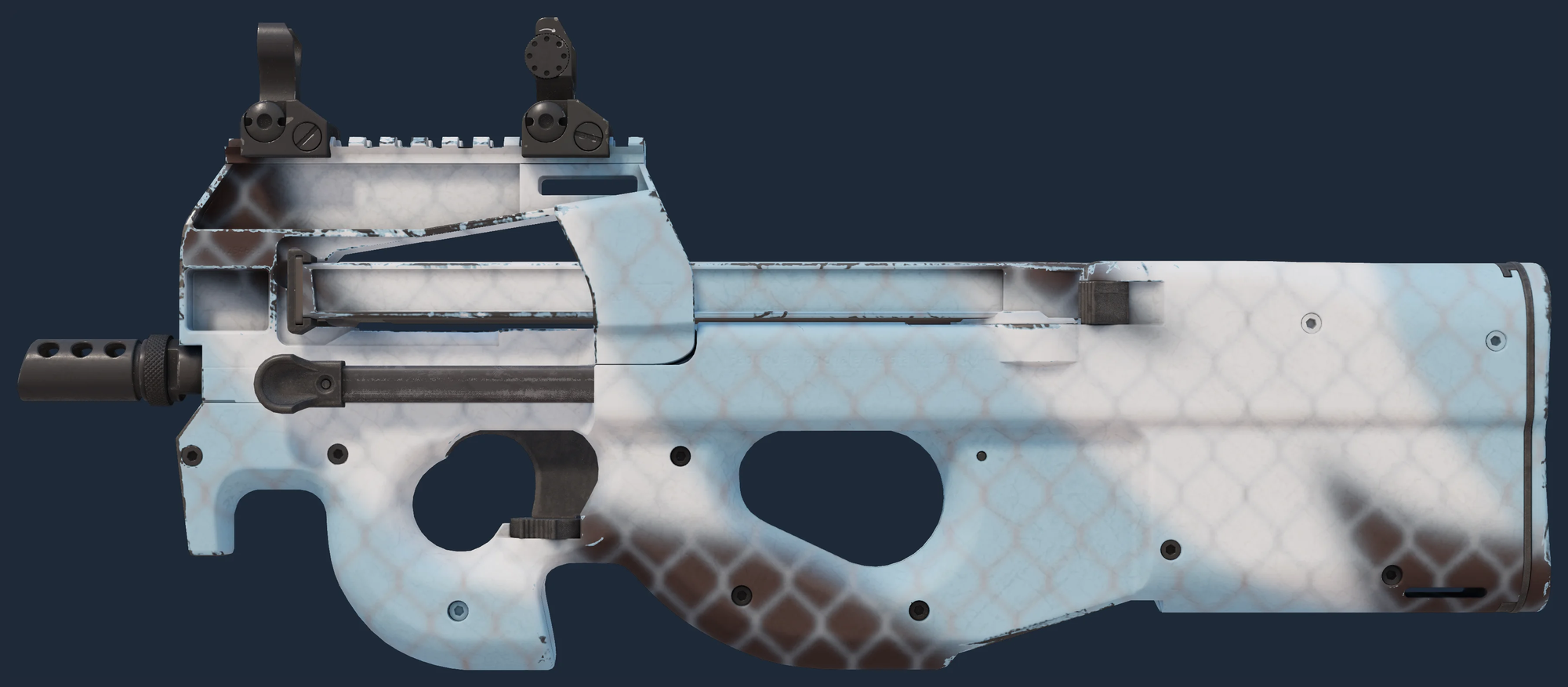 Сувенирный P90 | Арктическая сетка (После полевых испытаний) Скины CS2 с быстрой автовыдачей steam trade