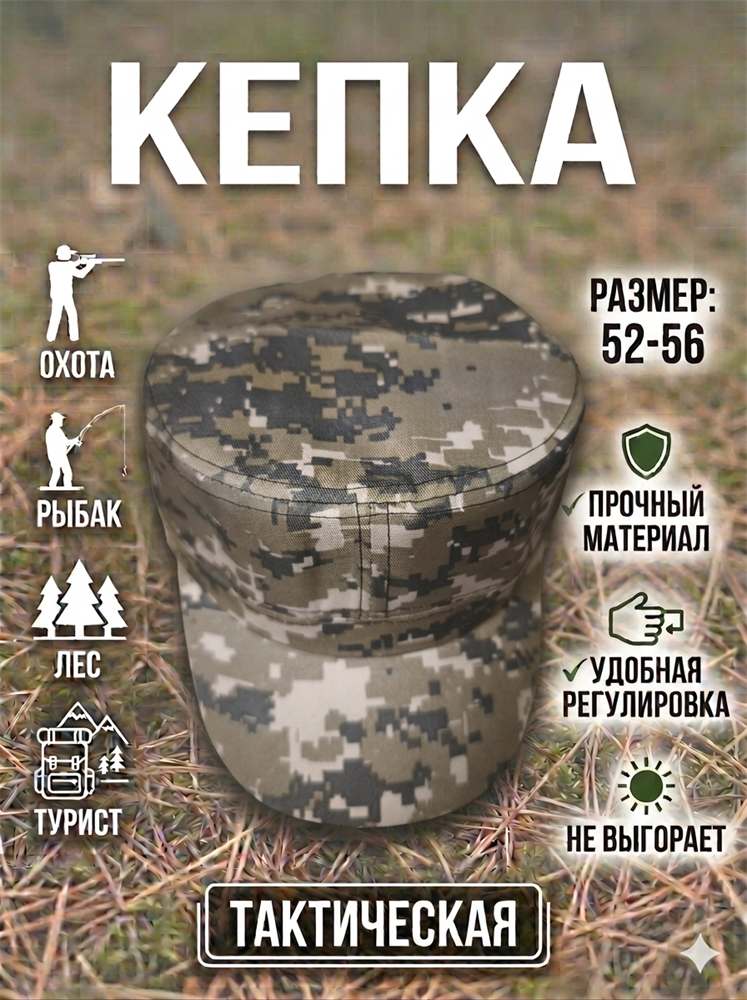 Кепка  Кепка камуфляжная тактическая для мужчин и женщин