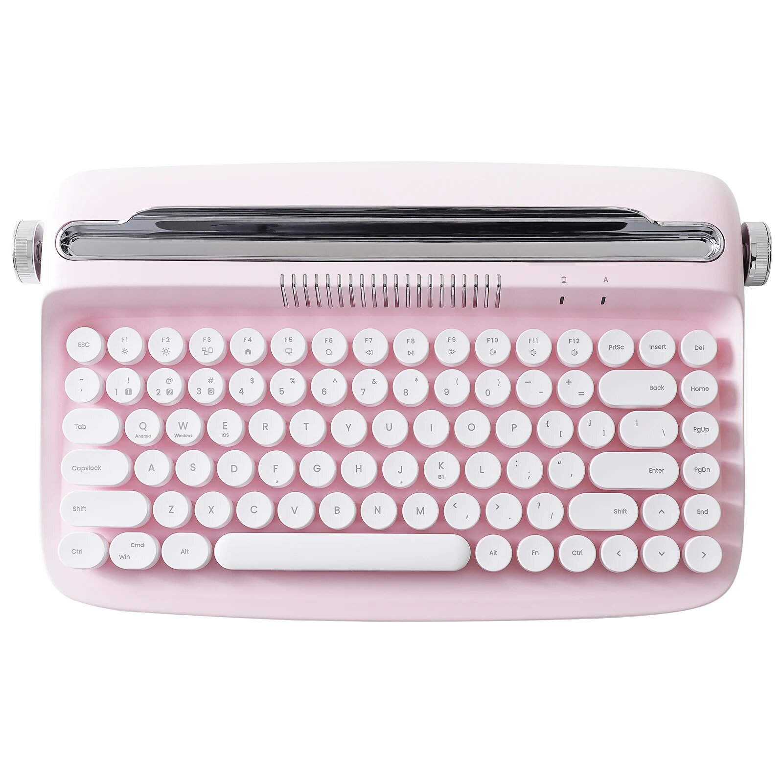 Розовая беспроводная клавиатура YUNZII B303 Baby Pink