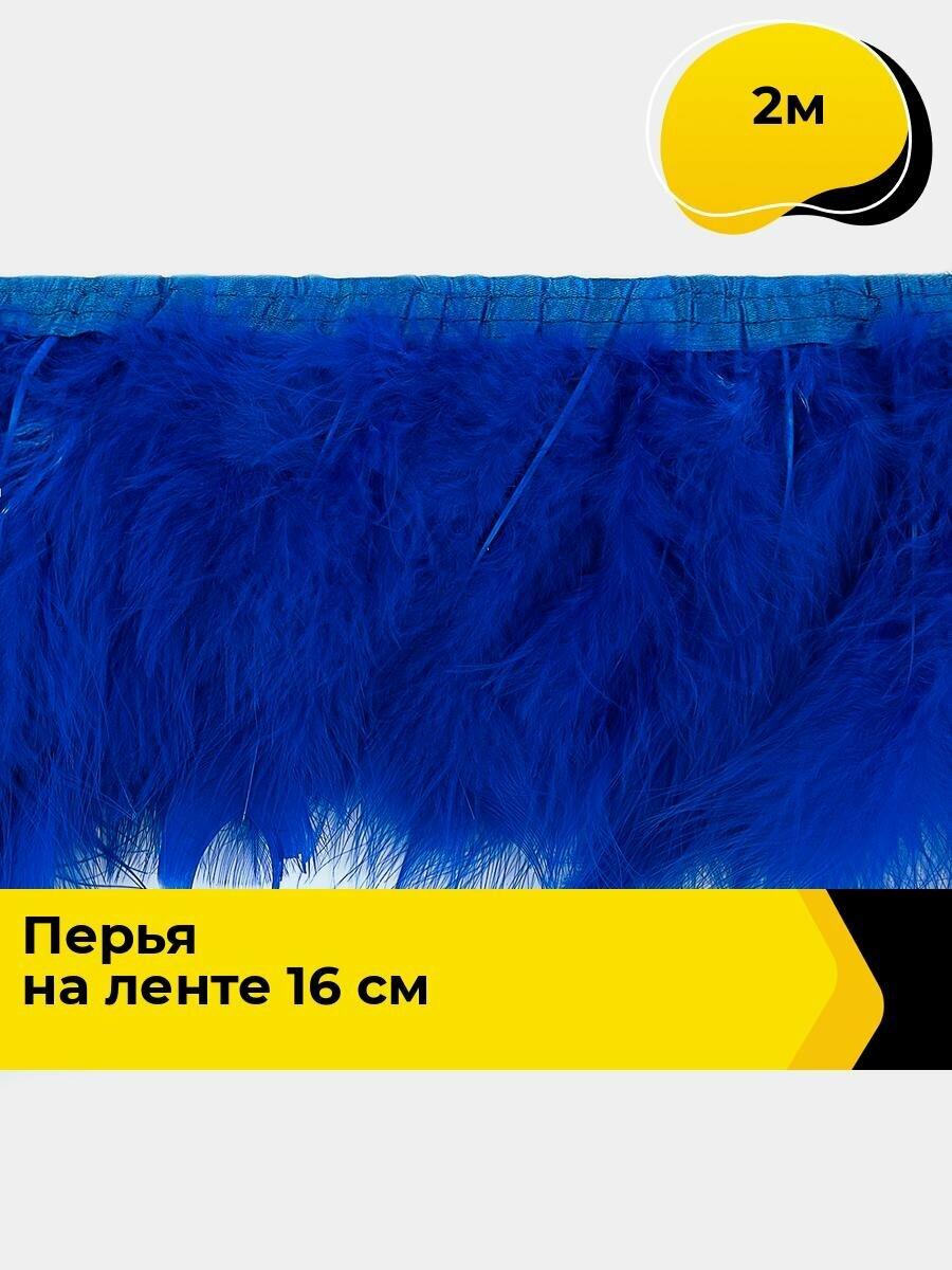 Перья кант перо (перья на ленте) для рукоделия и шитья, 2 м