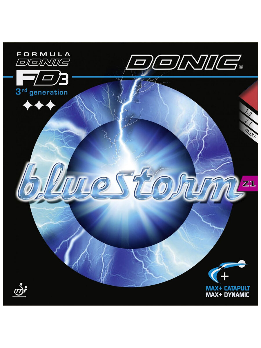 Накладка для н/тенниса Donic BlueStorm Z1, Black, толщина Max