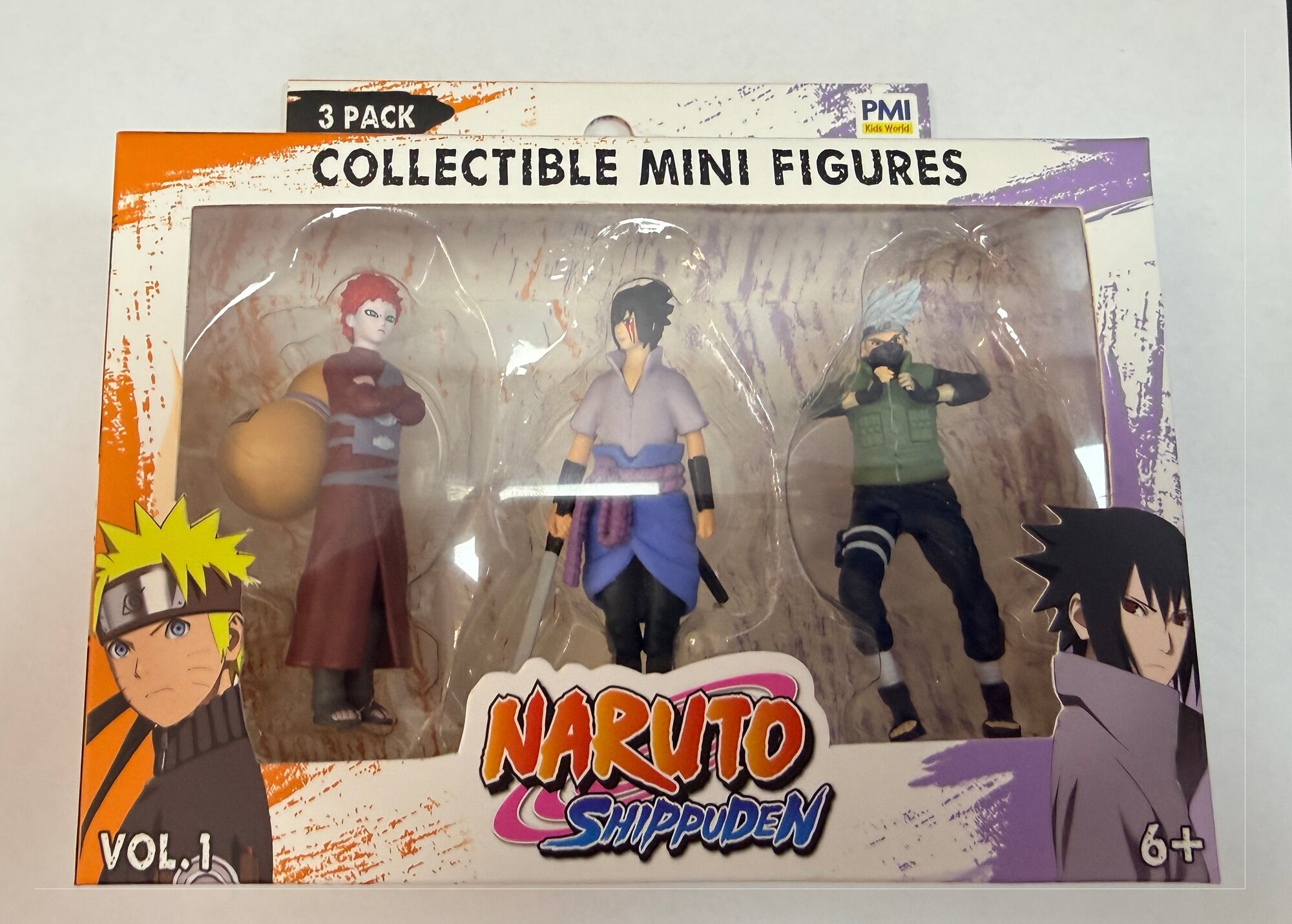 Набор фигурок PMI Naruto 3шт 2 pack NSH2021, пластик, от 3х лет