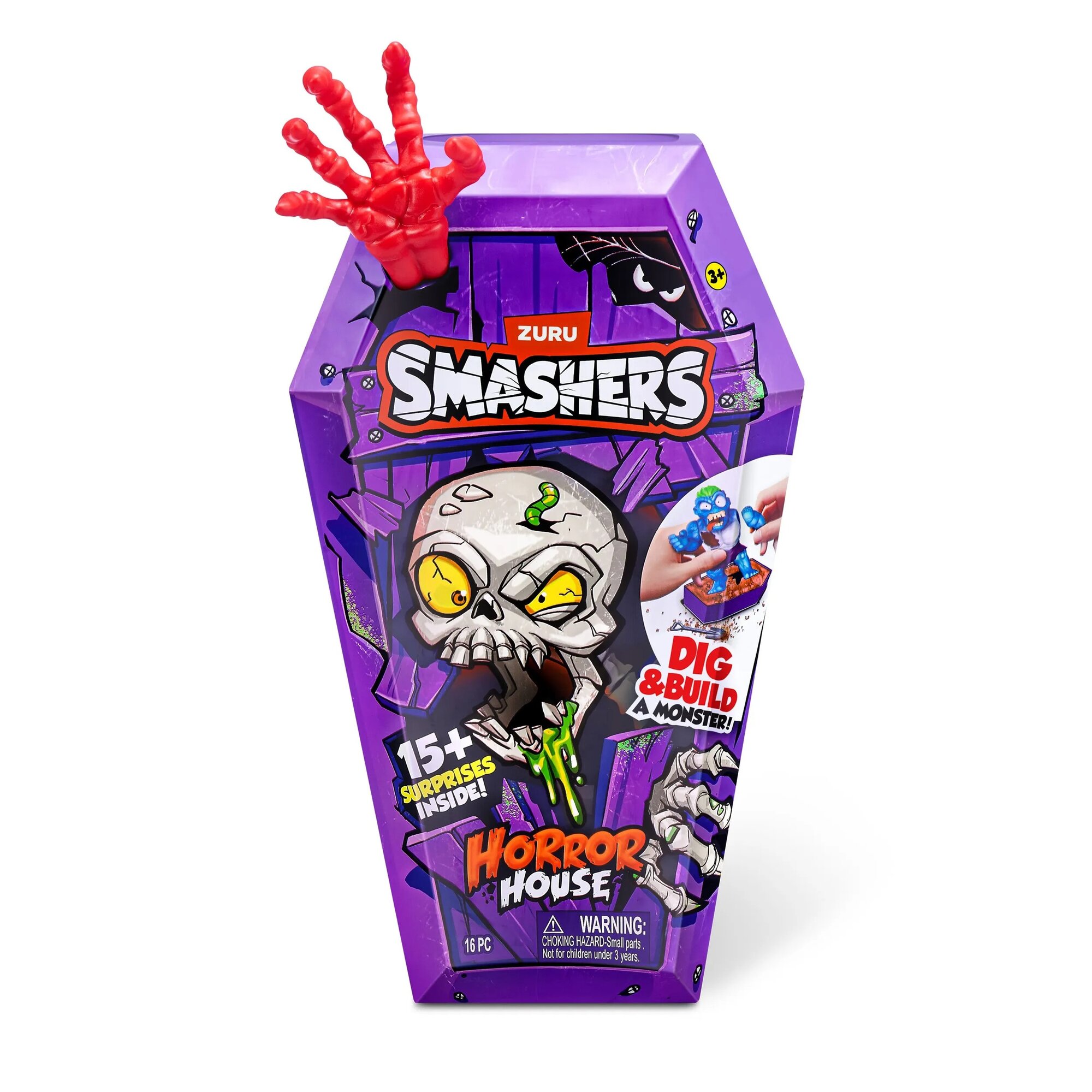 Игровые наборы и фигурки Zuru Smashers 74125 Красная рука Smashers Horror House средний