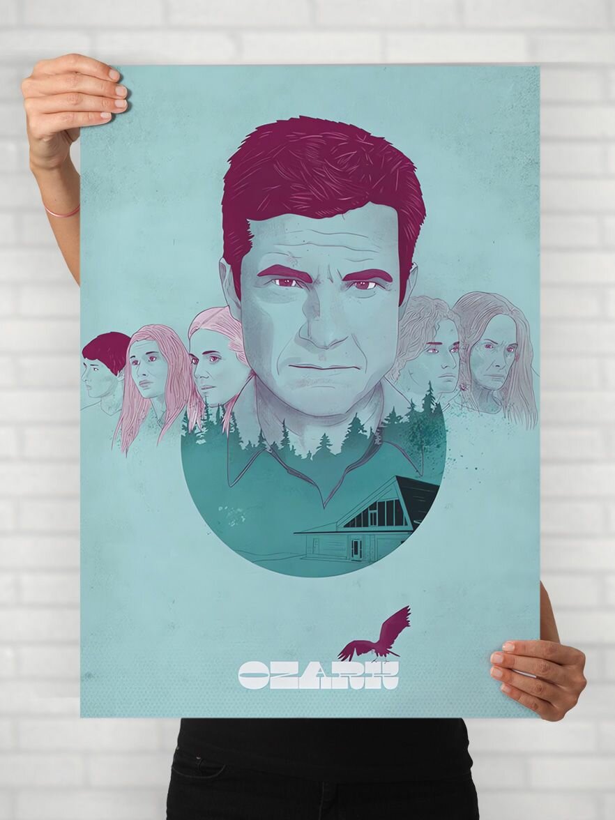Плакат на стену для интерьера Озарк (Ozark 3) - Постер по сериалу формата А1 (60x84 см)