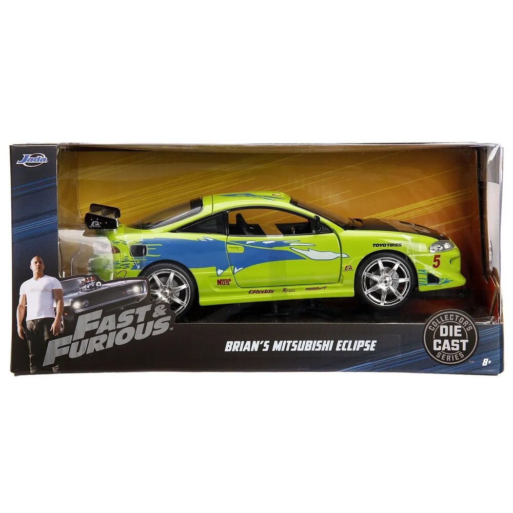 Машинка Jada Toy Fast & Furious 1:24 1995 Mitsubishi Eclipse (97603) — фото 1