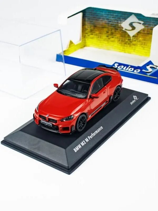 Машинка Solido 1/43 BMW M2 G87 RED 2023 S4314602 Die-cast Alloy Car Model Collection Display Gift