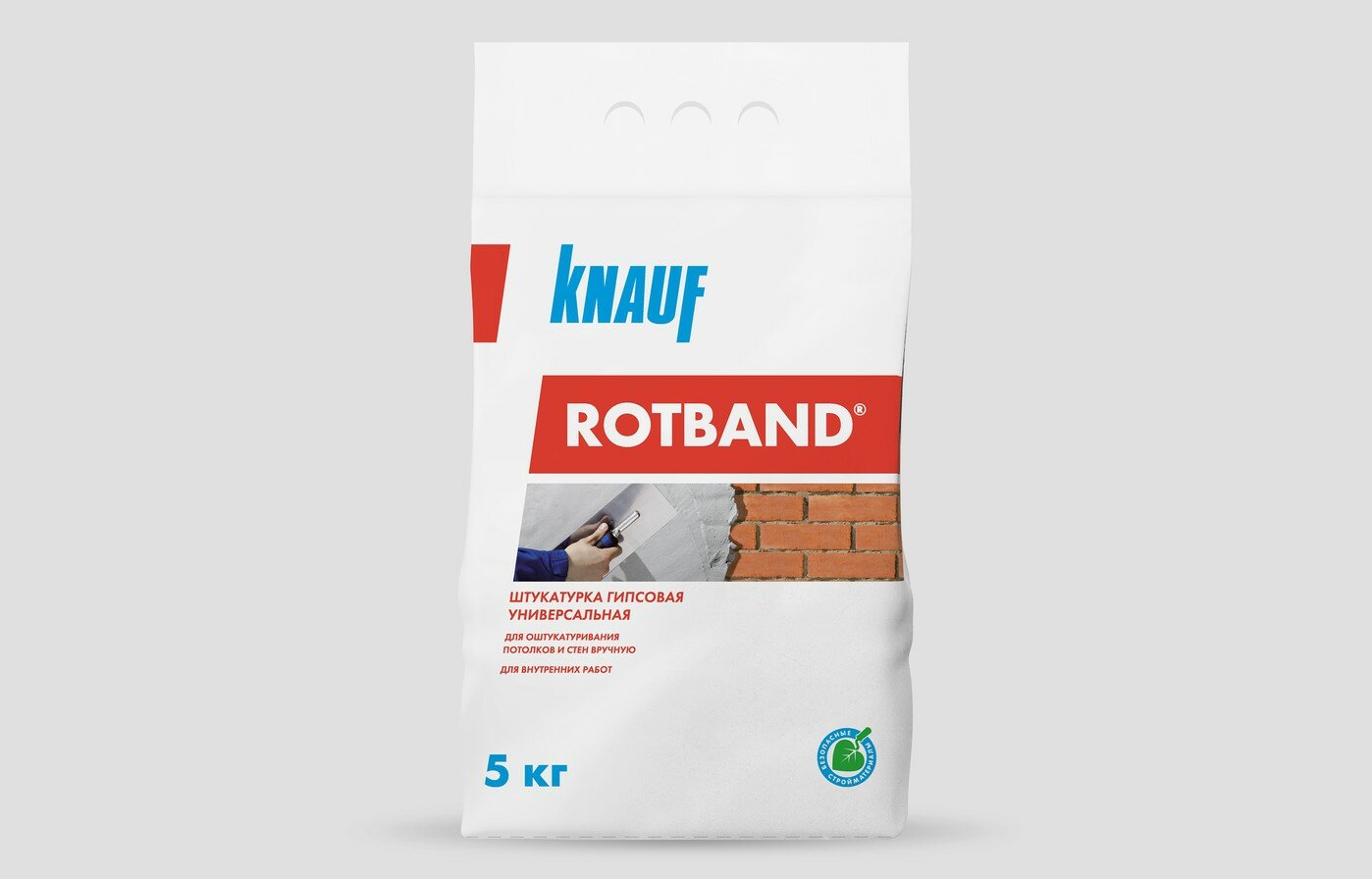 Штукатурка KNAUF Ротбанд, на гипсовой основе, для внутренних работ, 5кг