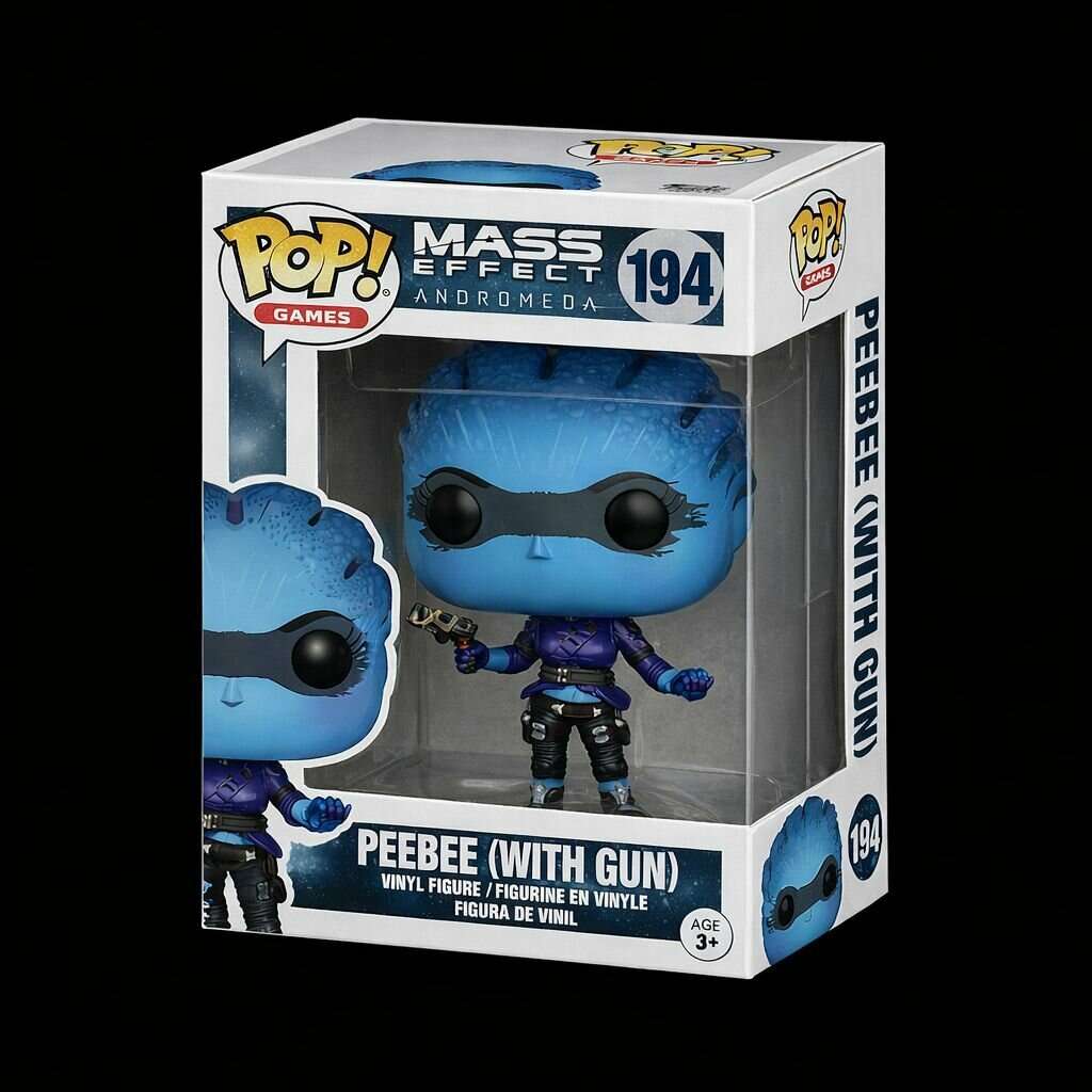 Фигурка Funko POP Peebee with Gun (Эксклюзив) из игры Mass Effect: Andromeda