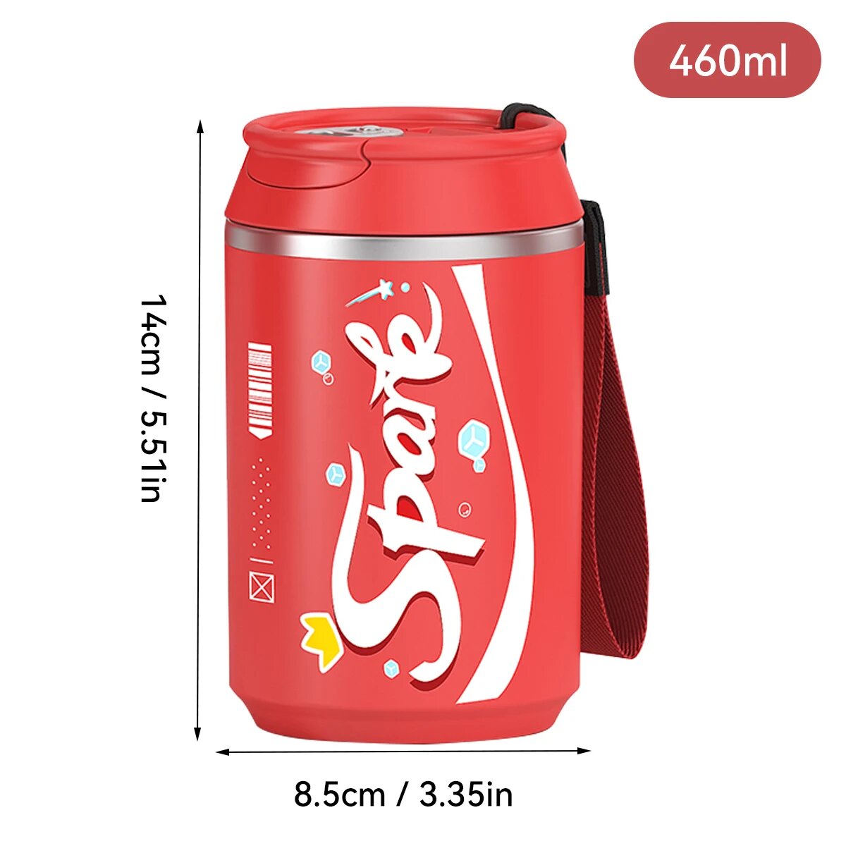 Термос-кружка 460 мл, Red