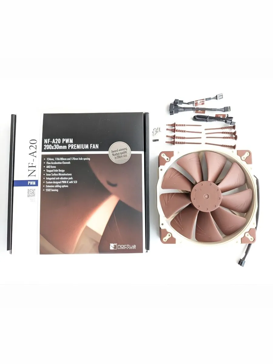 Вентилятор Noctua NF-A20 PWM 12 В 200x200x30 мм