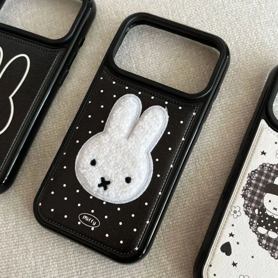 Чехол Miffy для iPhone 11/12/13/14 PRO MAX, черный