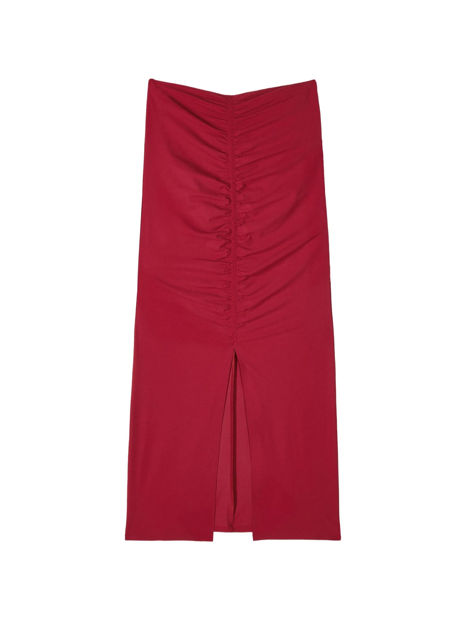 Юбка Ruched draped midi skirt