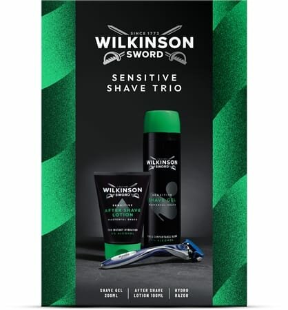 Набор уходовой косметики Wilkinson Sword Sensitive Shave Trio для мужчин