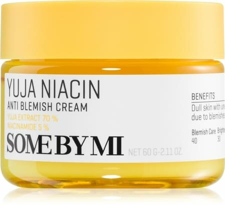 Крем для ухода за кожей some by mi yuja niacin anti blemish, 60 г