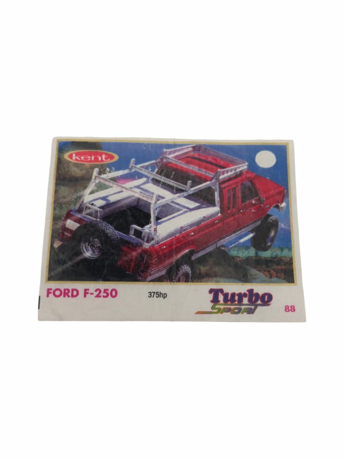 Винтажный вкладыш от жвачки, Ford f 250. Сделано в СССР