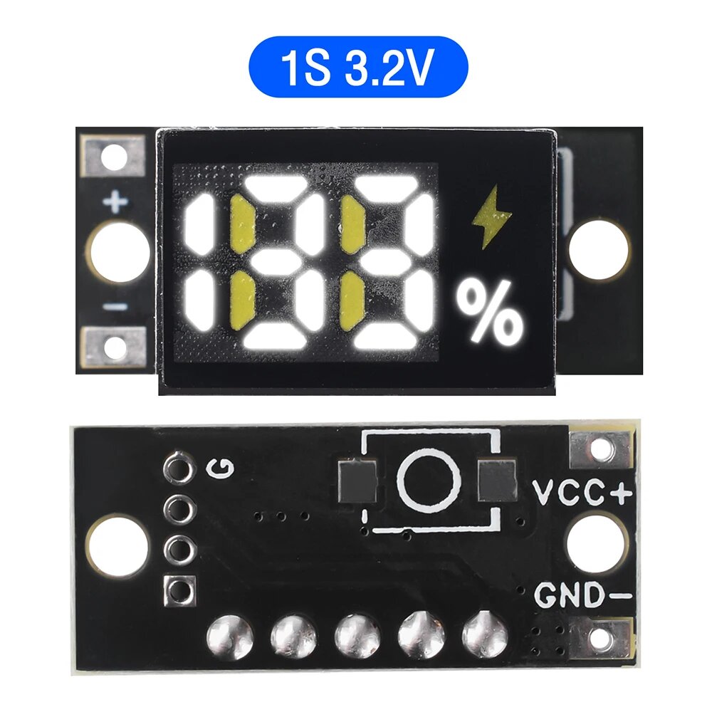 Модуль индикации заряда аккумулятора 1S 3.2V