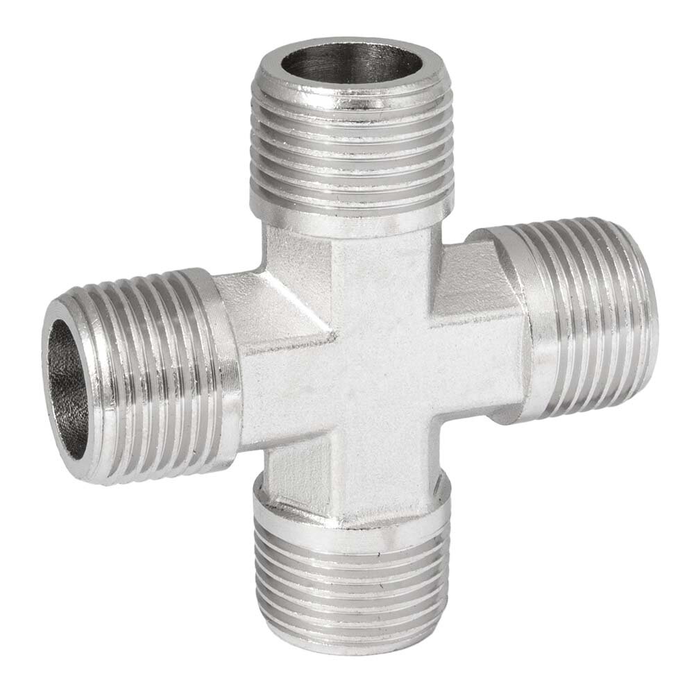 PI TOOLS Фитинг крест X-3/8MMMM резьбовой, для труб. Арт. 0361