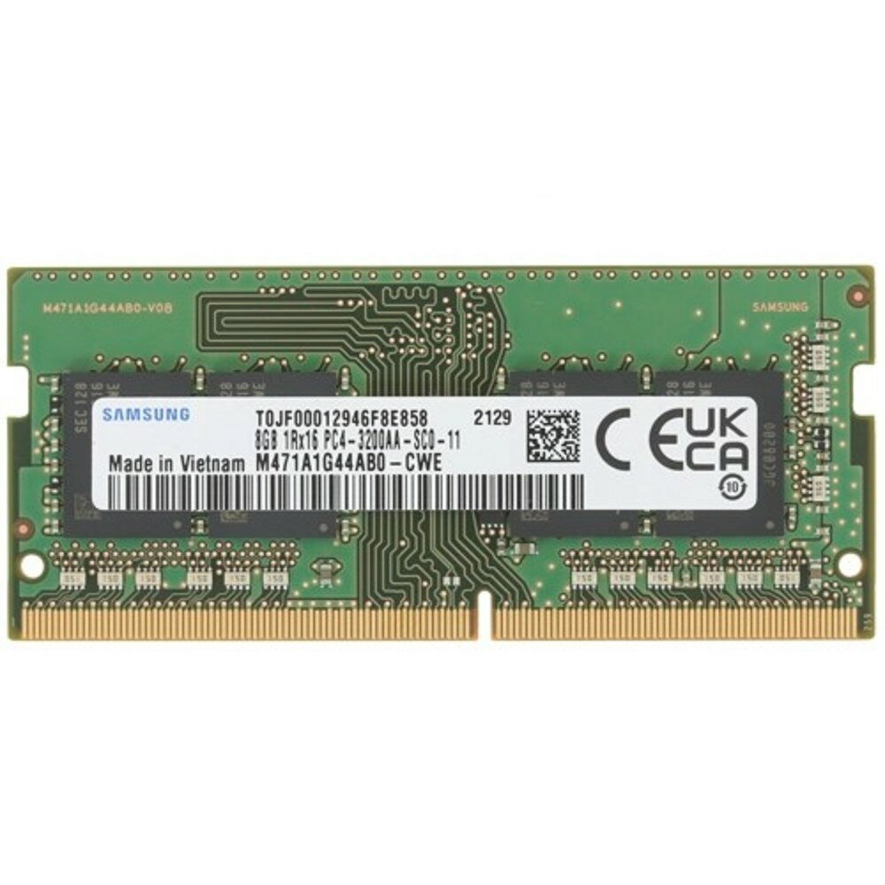 Оперативная память Samsung SO-DIMM 1x8Гб, 25600МБ/с 3200 МГц