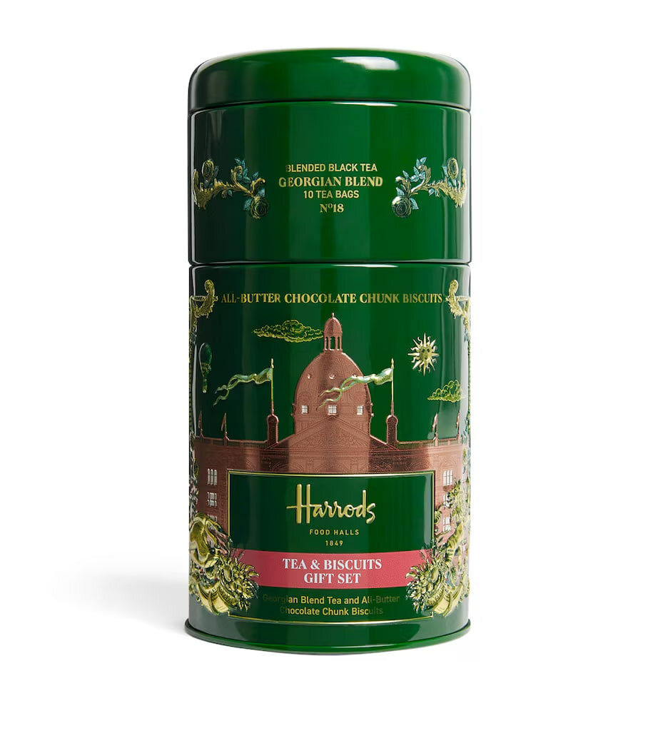 Harrods Набор чая в пакетиках и печенья Tea & Biscuits Gift Set