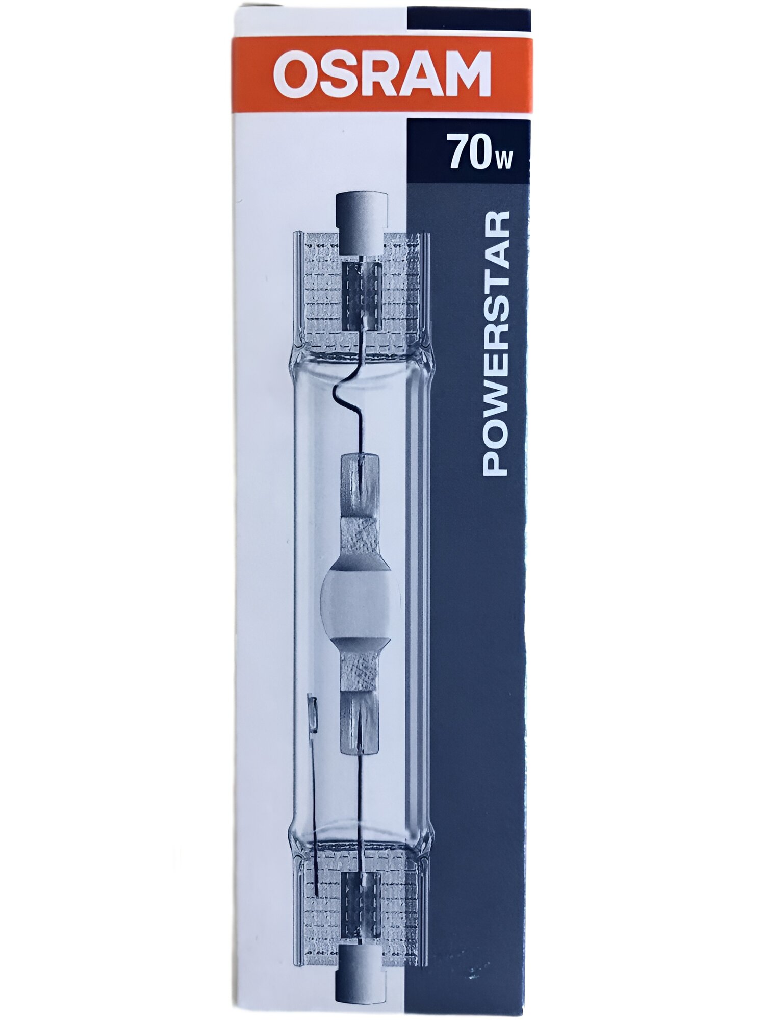 Лампа металлогалогенная Osram Powerstar HQI-TS 70W/NDL Rx7s белый дневной свет