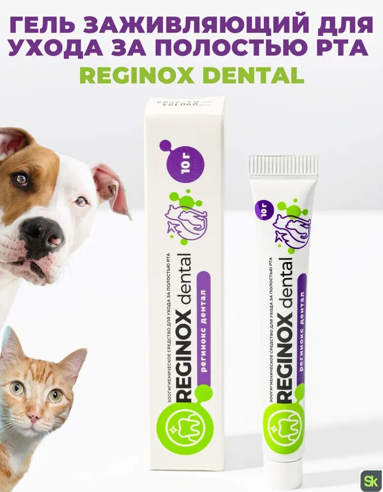Гель для зубов и полости рта животных, заживляющий Reginox Dental (Регинокс Дентал)