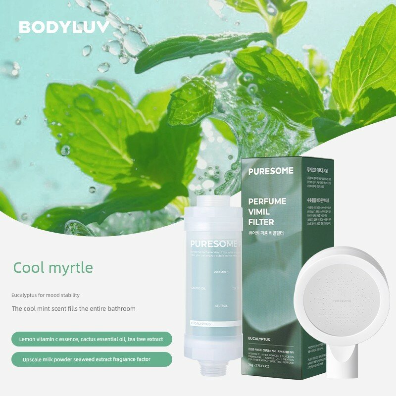 Фильтр для душа Bodyluv, белый, ручной, с увеличенным давлением, насадка для ванной, ароматизированный Охлаждающая
