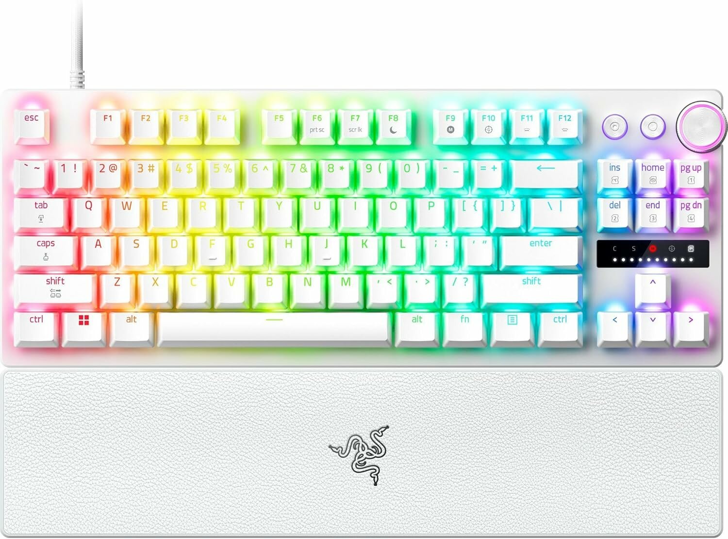 Игровая механическая клавиатура Razer Huntsman V3 Pro TKL RGB, White