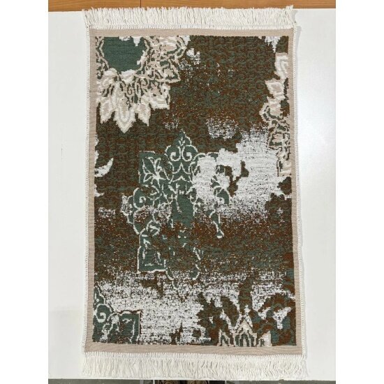 Коврик L'cadesi Kilim GOLD из хлопка 60х90 крем-серый 70239