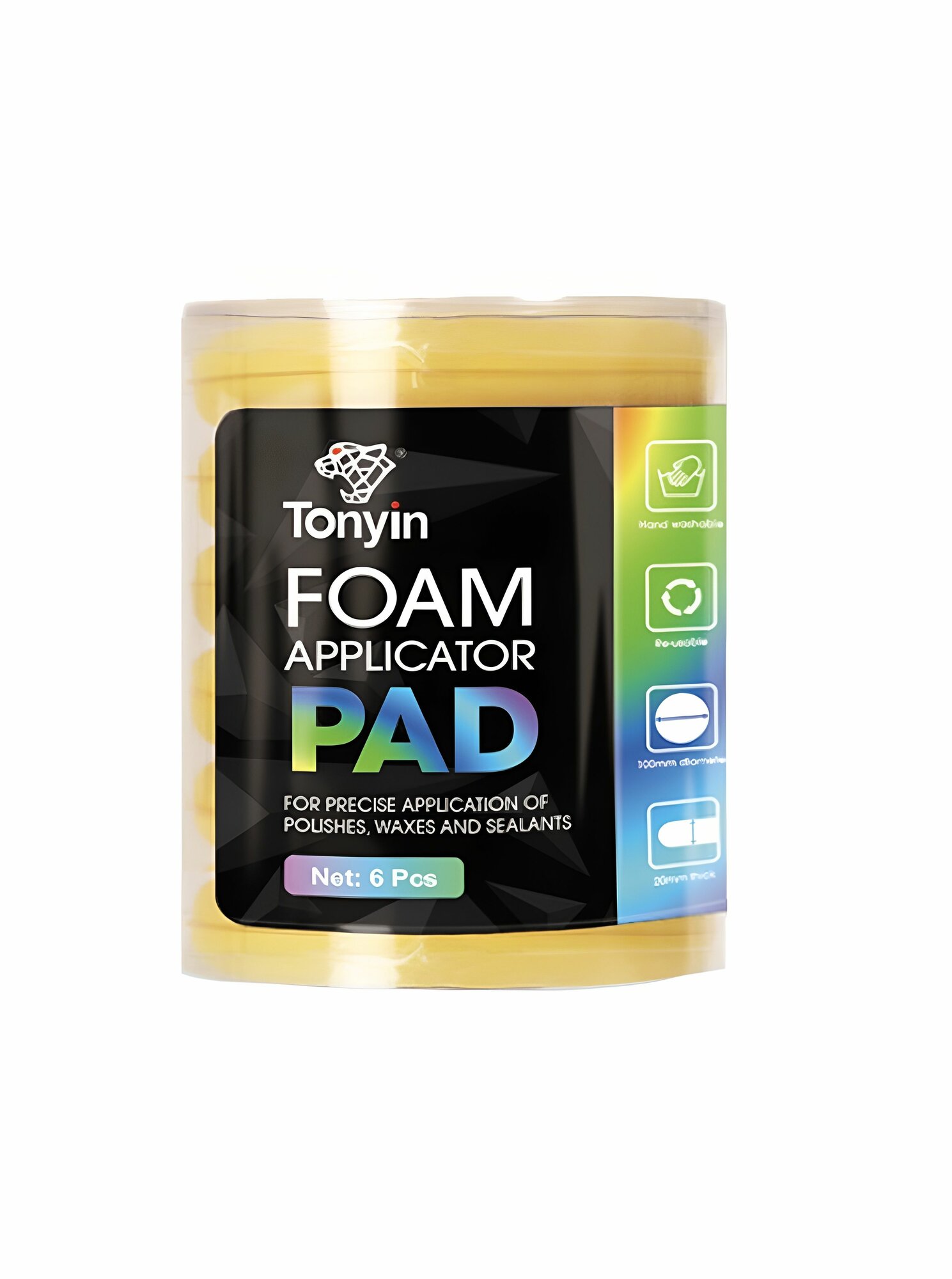 TT20 Поролоновые аппликаторы WAX APPLICATER TONYIN, комплект 6 шт.
