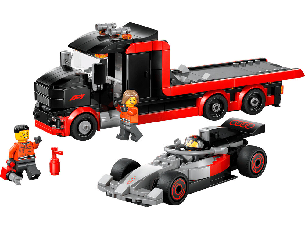 Конструктор LEGO City 60493 Конструктор Выставочный грузовик F1 с болидом Audi