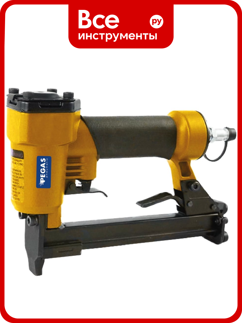 Скобозабивной пневмопистолет Pegas pneumatic FS8016-A 1005, для фиксации различных элементов
