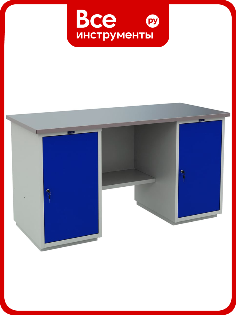 Верстак практик WT160. WD1/WD1.000 S30399711246, Мдф (24 мм) и оцинкованный листовой металл