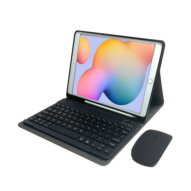 HUAIBX Galaxy Tab S6 Lite 10,4-дюймовый чехол для клавиатуры с мышью 2022/2020, съемный магнитный защитный чехол для клавиатуры с держателем S Pen и мышью для Galaxy S6 lite (SM-P610/P613/P615/P619)