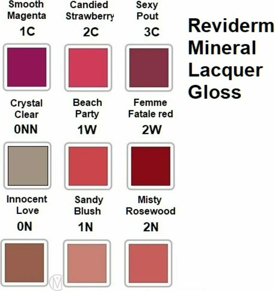 Reviderm Минеральный блеск для губ, тон 3C "Чувственные губы" Mineral Lacquer Gloss 3C Sexy Pout 500g