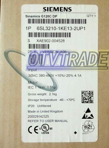 Модуль Siemens 6SL32101KE132UP1 Inverter 6SL3210-1KE13-2UP1