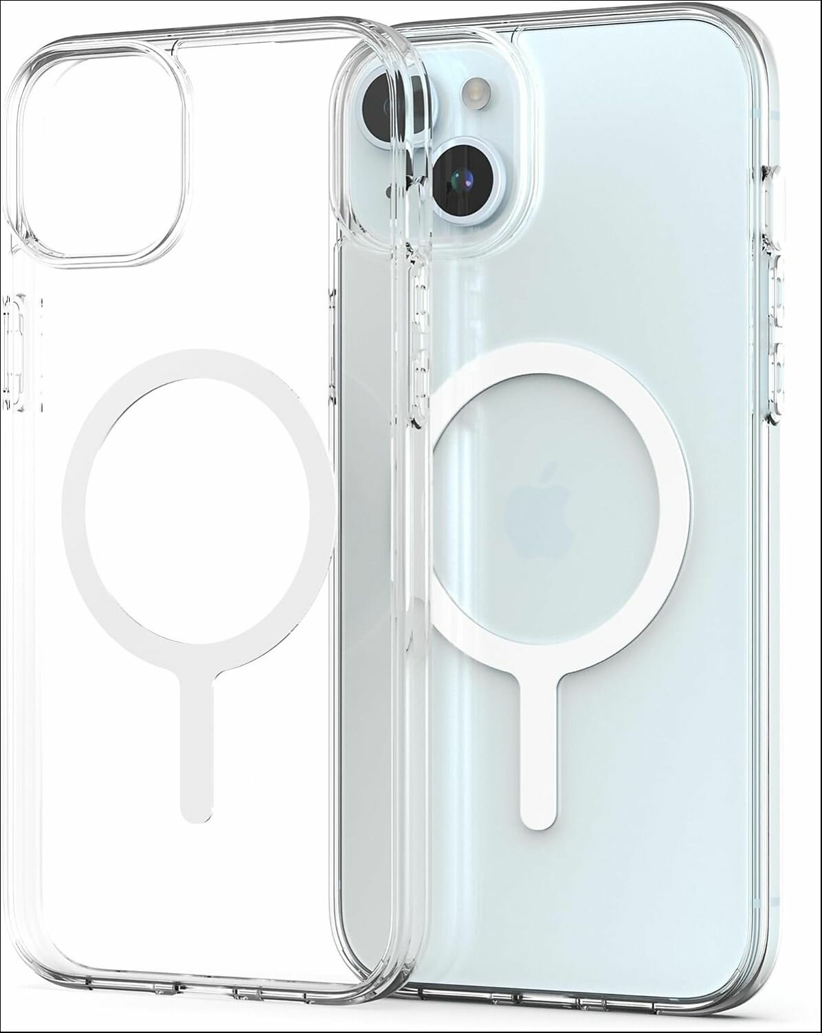 Чехол Magsafe, для iPhone 13, силиконовый, магнитное крепление, прозрачный