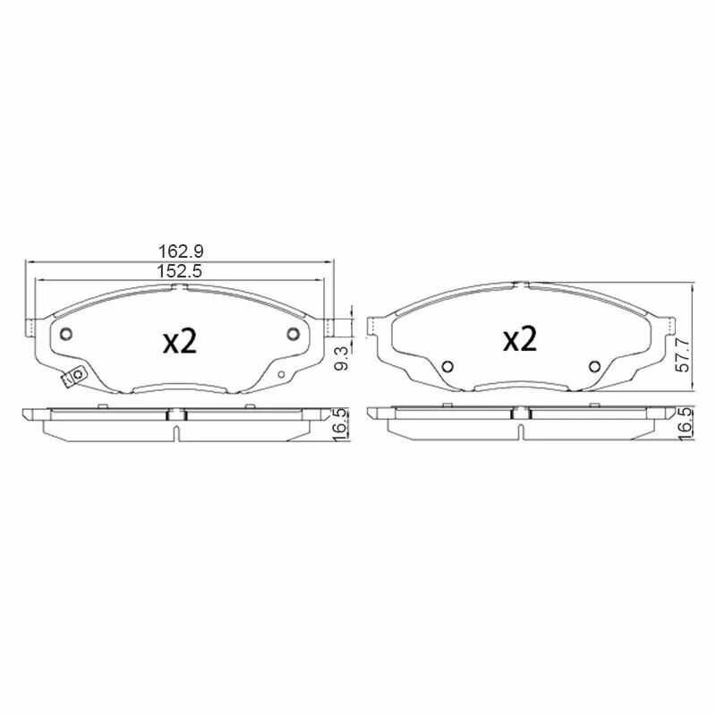Колодки тормозные SAT ST-28-0213 спереди Changan UNI-K 20-