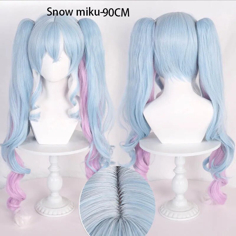 Косплей парик Snow Miku/Demon Miku вискоза