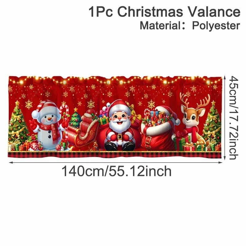 Рождественский ламбрекен 140x45 см, цвет 20
